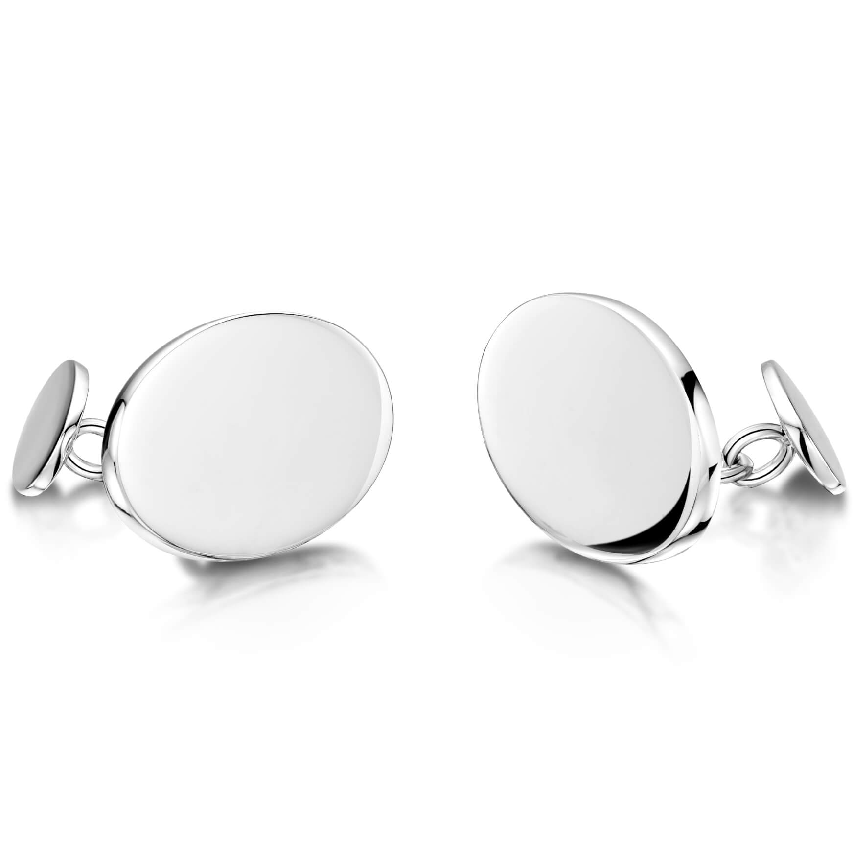 Silver Oval Engraved Cufflinks With Chain For Men Engravers Guild silver-oval-engraved-cufflinks-with-chain-for-men-engravers-guild