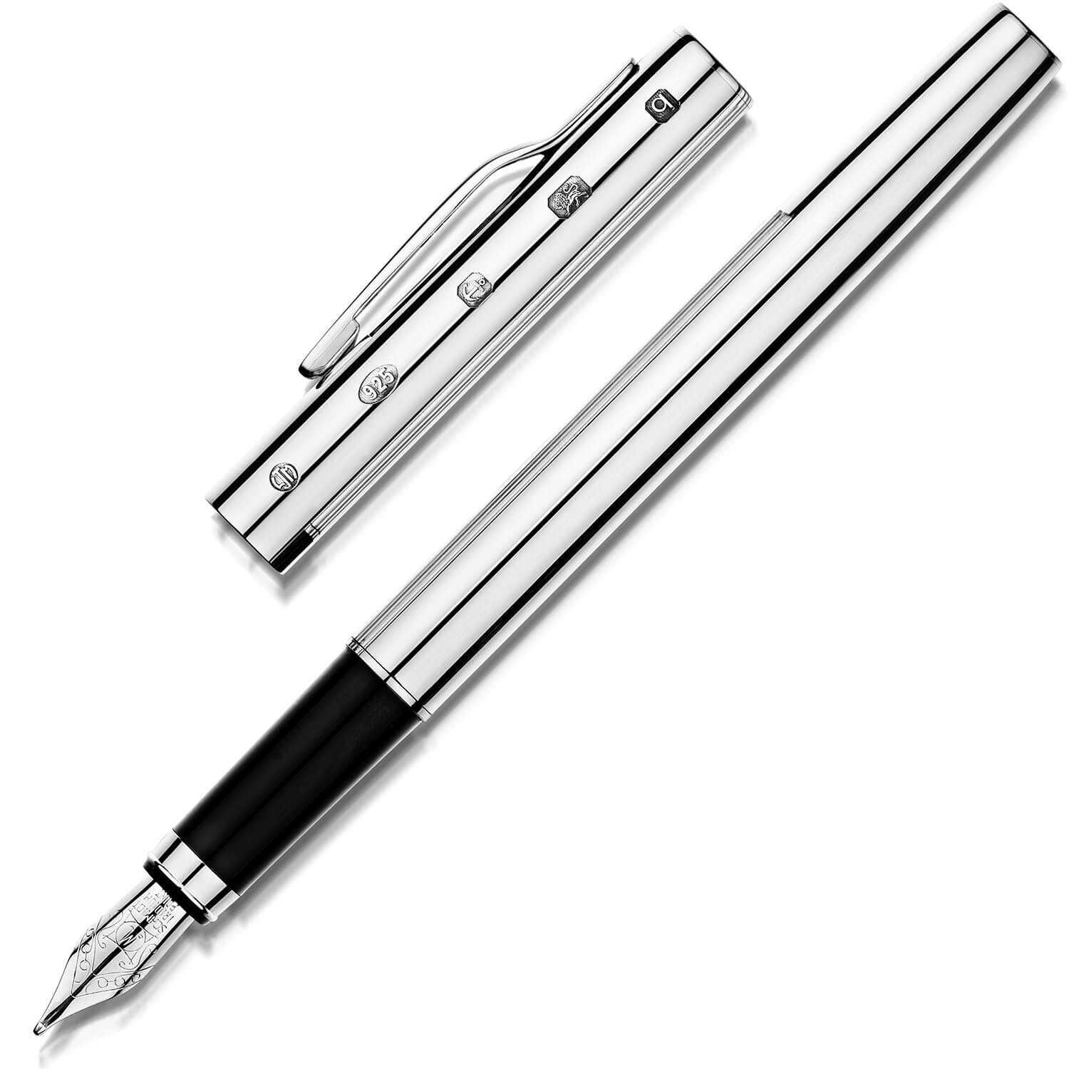 Silver Hallmark Feature Fountain Pen