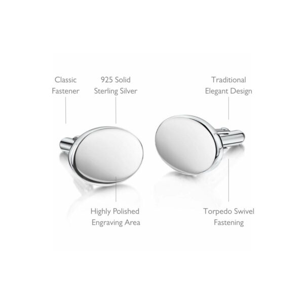 Personalised Cufflinks Engraved In Silver UK | Engravers Guild