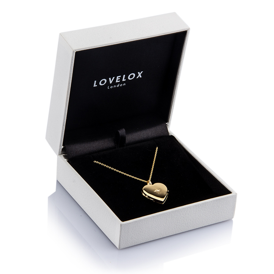 Gold Diamond Locket Personalised For Her UK | Engravers Guild