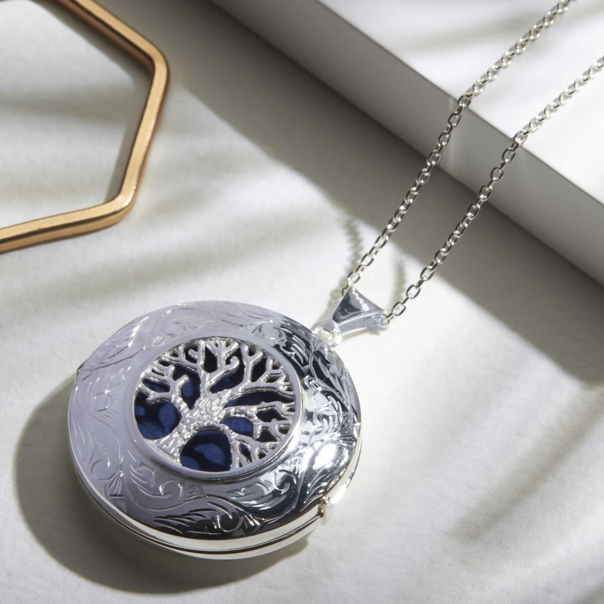 Large Tree of Life Personalised Locket For Her UK | Engravers Guild