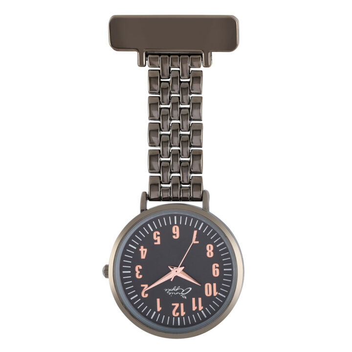Personalised Nurse Watch - Gunmetal/Rose - UK | Engravers Guild