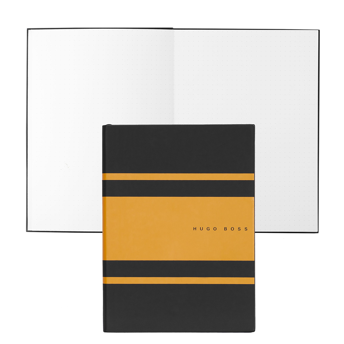 Yellow Personalised Hugo Boss Notebook | Engravers Guild