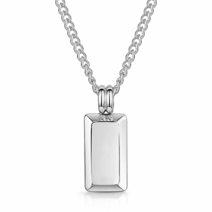 Small Ingot Necklace - Stainless Steel | Engravers Guild