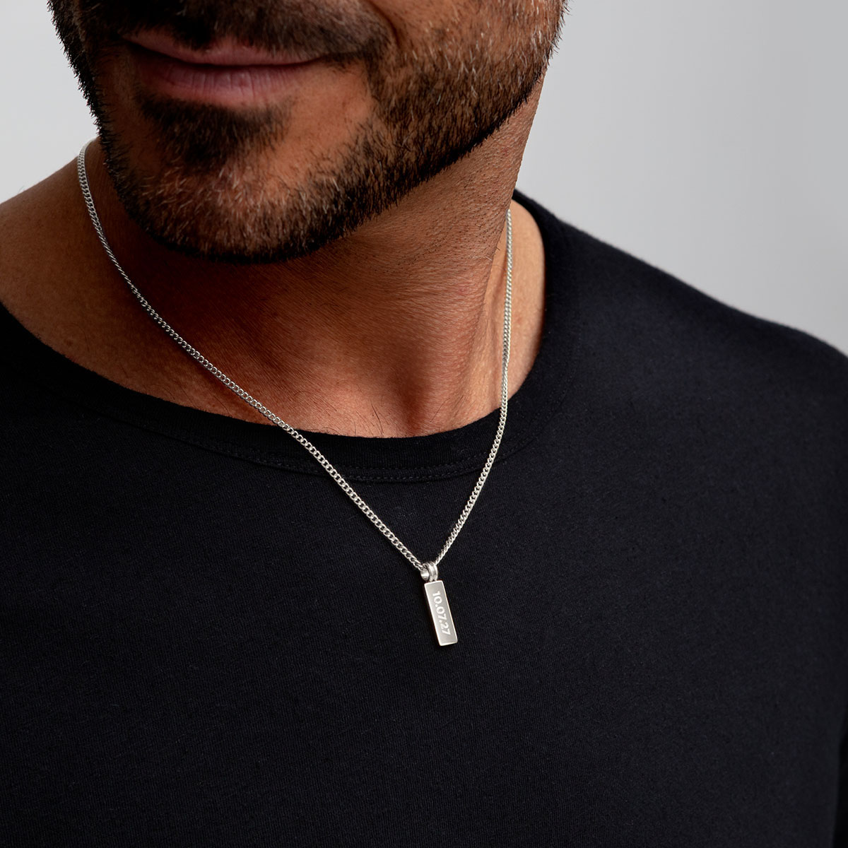Tag Men’s Necklace Stainless Steel | Engravers Guild