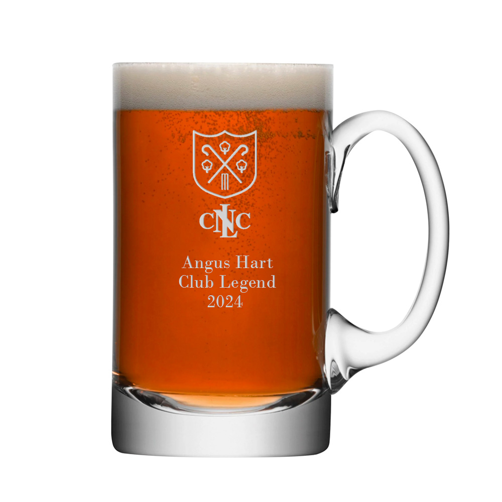 Personalised Modern Glass Tankard | Engravers Guild