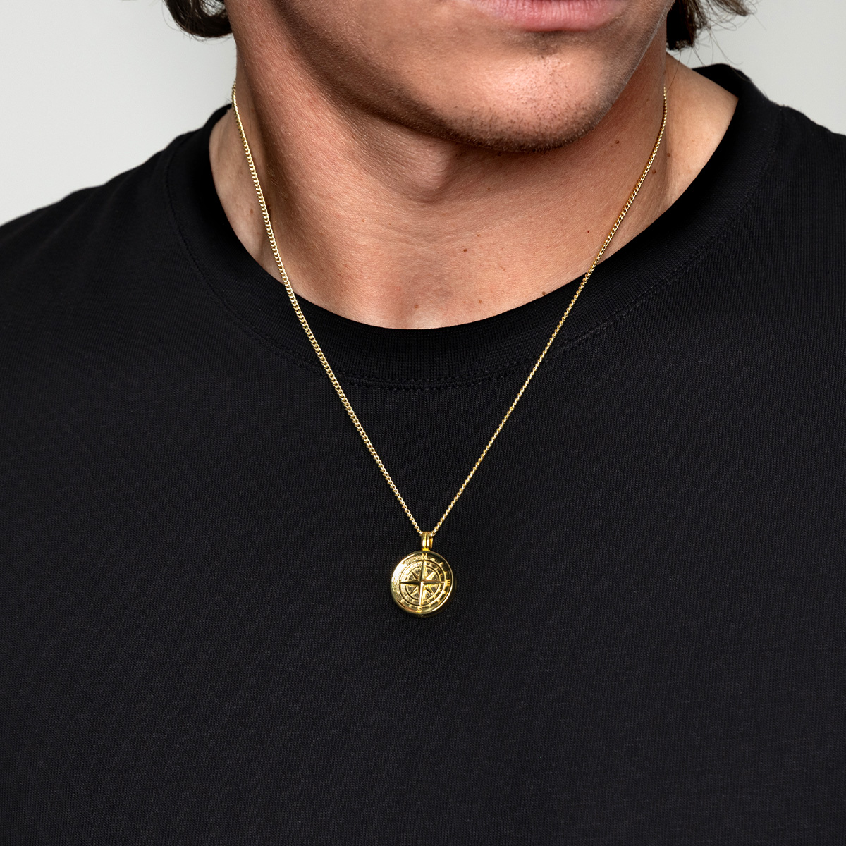 Compass Locket - Gold | Engravers Guild