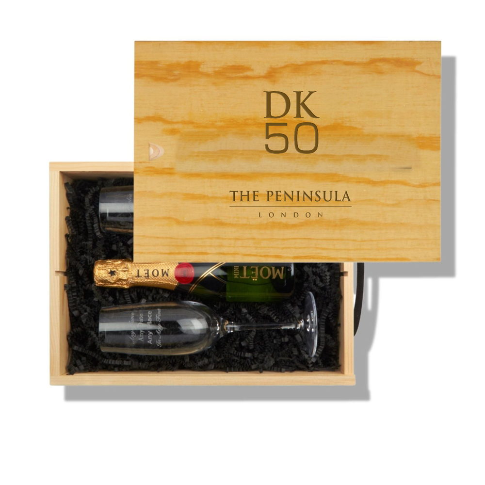 Mini Moet & Engraved Double Flute | Engravers Guild